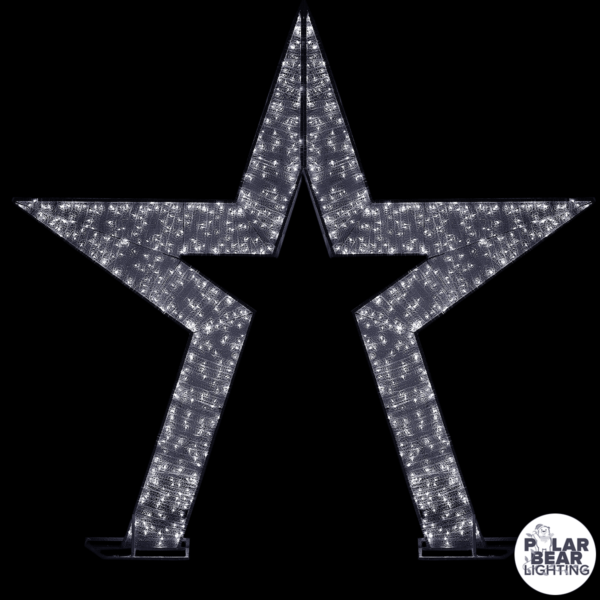 2D 12' FT Cool White Walkthrough Star - **used** - Polar Bear Lighting